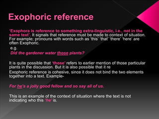The nature of reference in text and in powerpoint presentation | PPTX