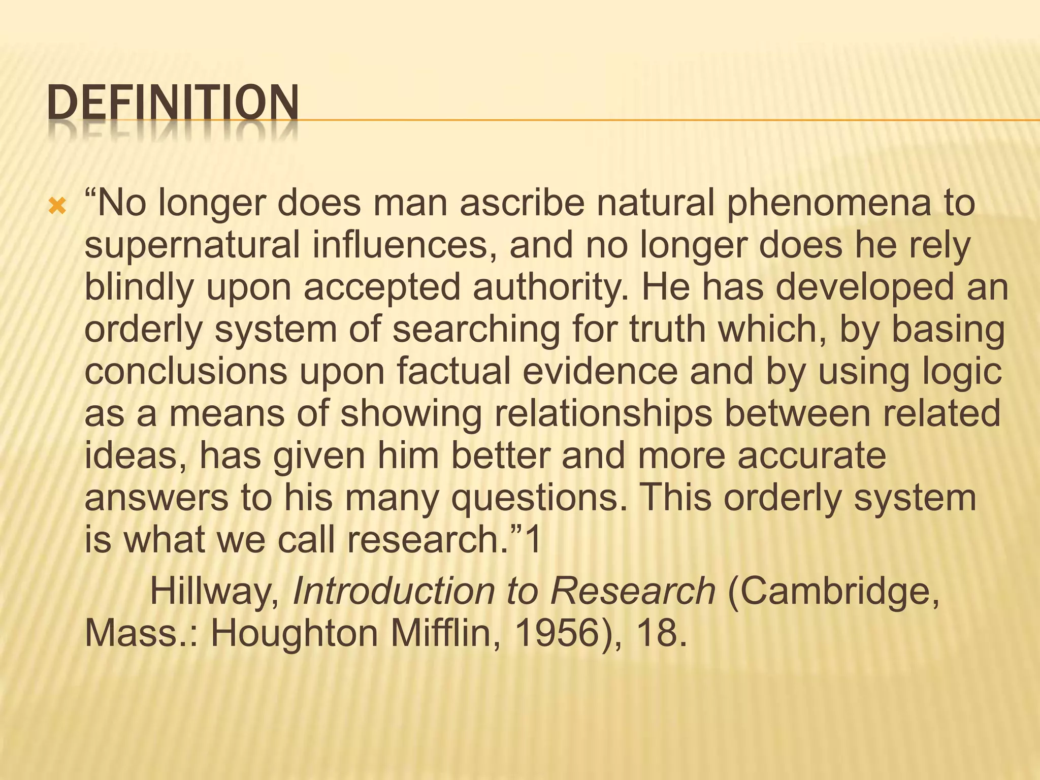 The Nature of Research | PPTX