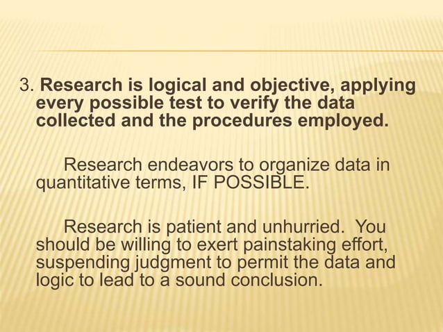 The Nature of Research | PPTX | Biological Sciences | Science
