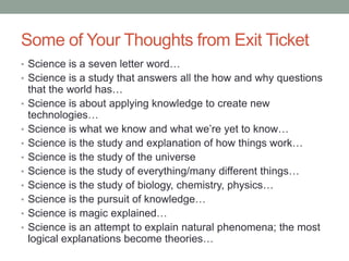 Grade 9, U0-L2B Nature of Science | PPTX
