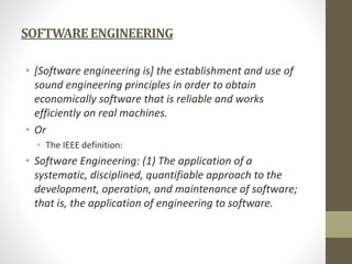 The Nature of Software and Software Engineering ppt.pdf | Operating ...