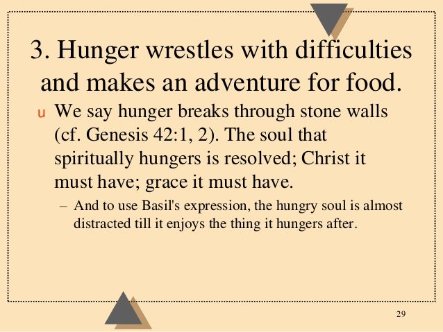 The nature of spiritual hunger