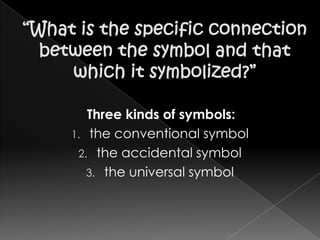 The nature of symbol ppt | PPT