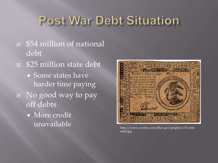 The nature of the revolutionary war debt