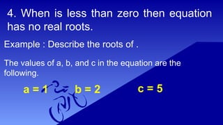 The Nature of the Roots of a Quadratic Equation(1).pptx