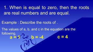 The Nature of the Roots of a Quadratic Equation(1).pptx
