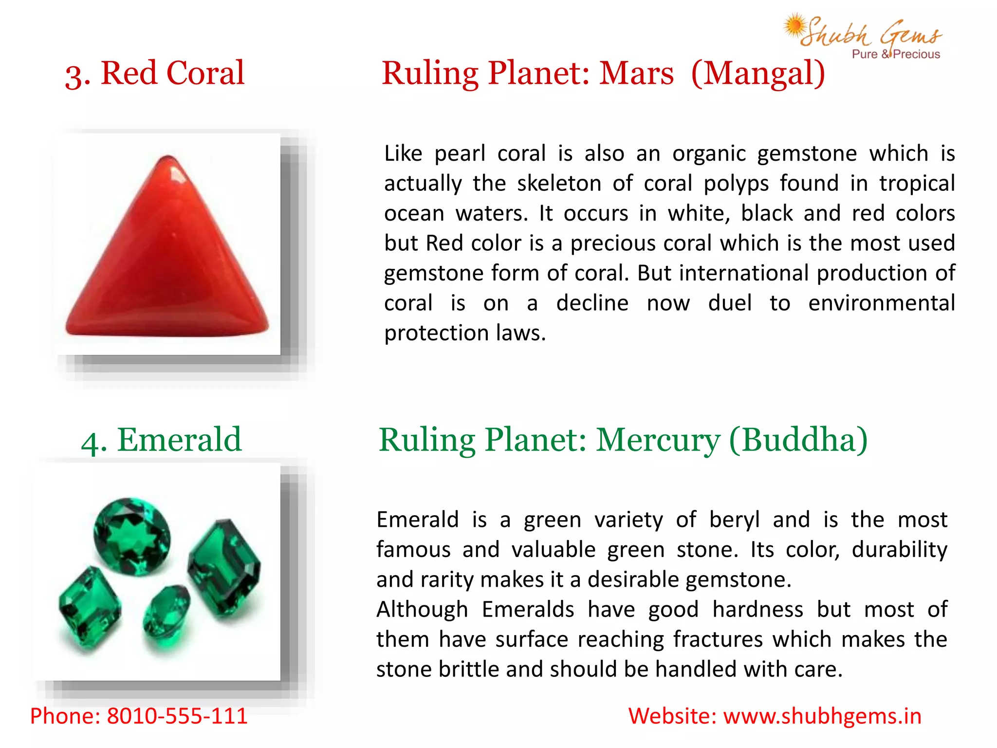 The Navratnas: The 9 Sacred Gemstones | Shubh Gems | PPT