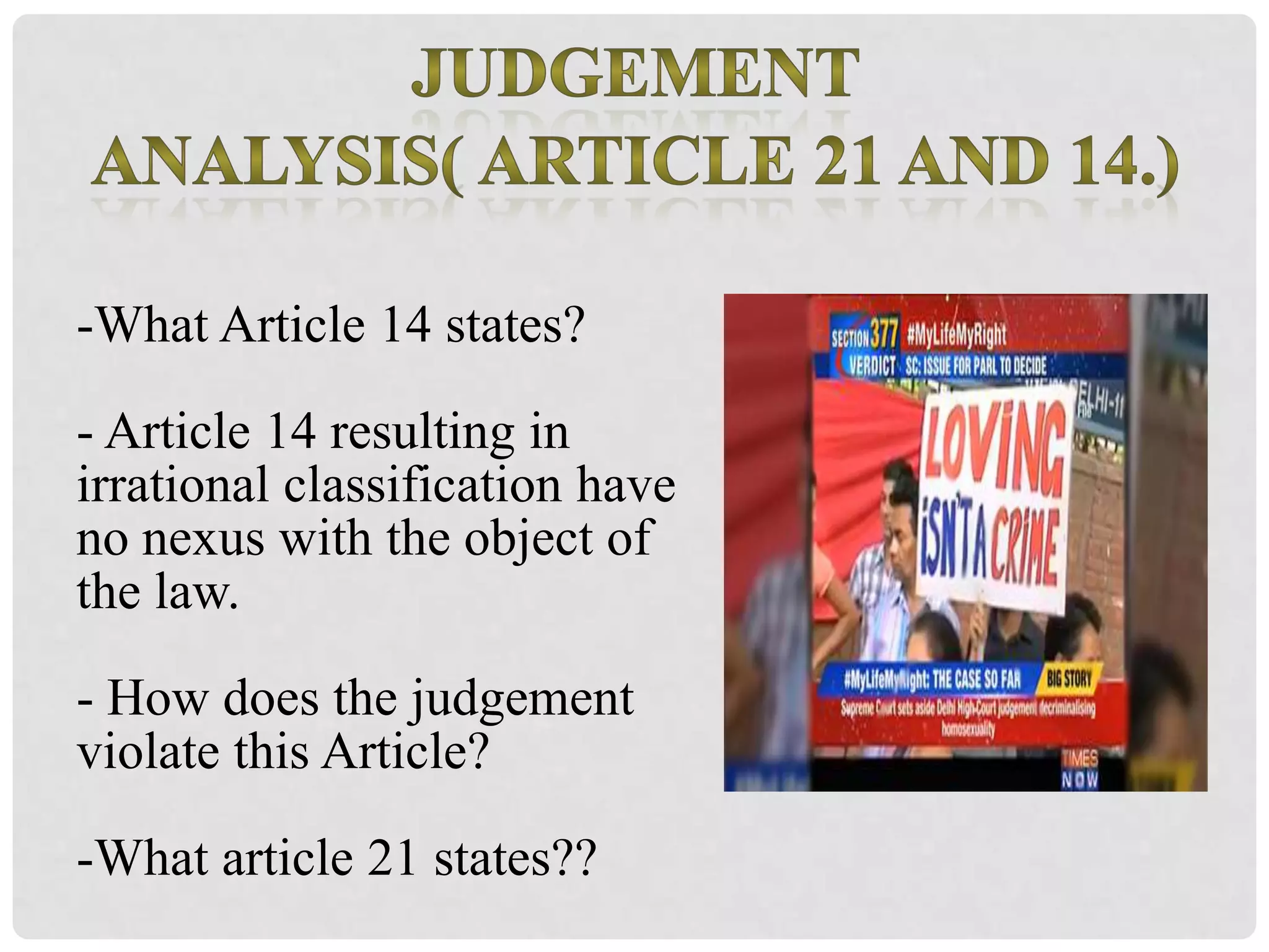 THE NAZ FOUNDATION CASE (Section 377) - Interlinking and Hyperlinking ...