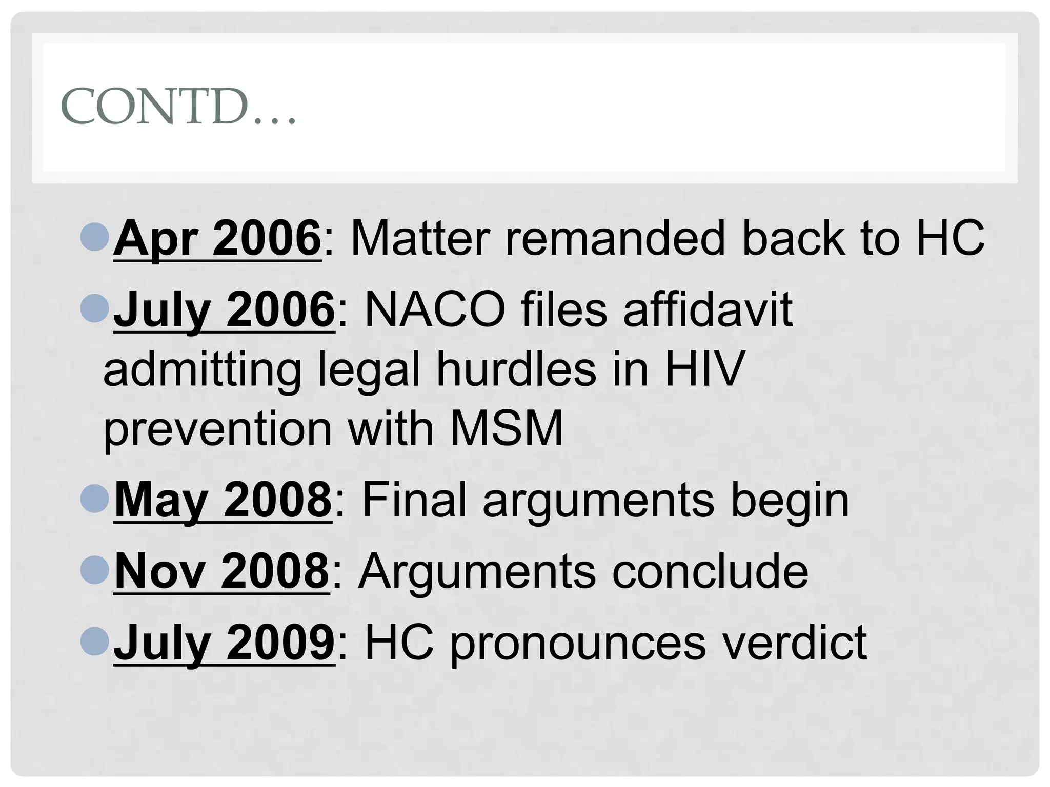 THE NAZ FOUNDATION CASE (Section 377) - Interlinking and Hyperlinking ...