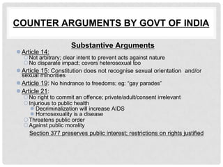 THE NAZ FOUNDATION CASE (Section 377) - Interlinking and Hyperlinking | PPT