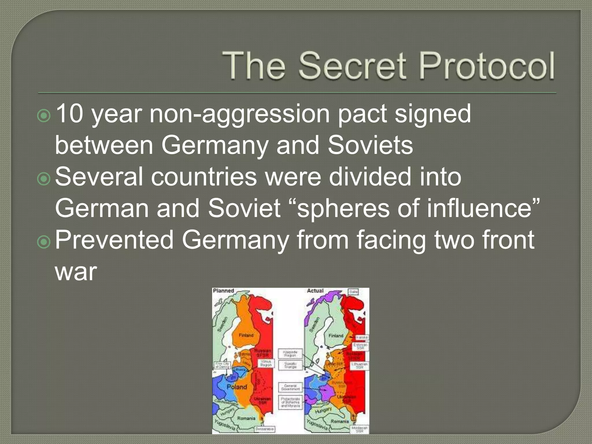 The nazi soviet non-aggression pact | PPSX