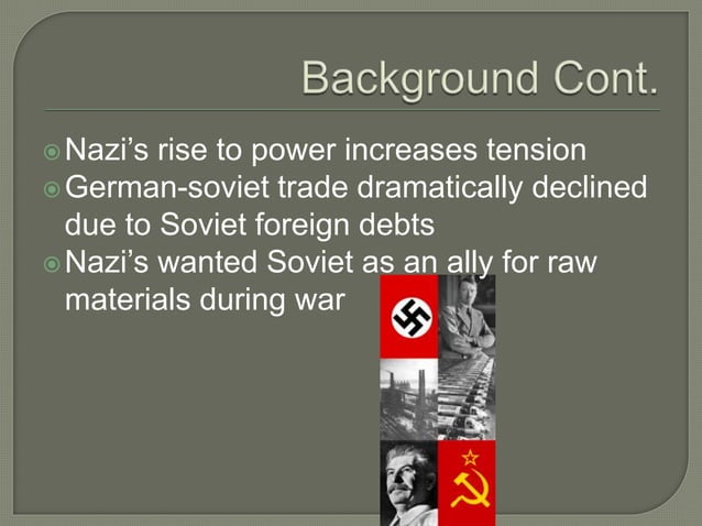 The nazi soviet non-aggression pact | PPSX | War and Conflicts
