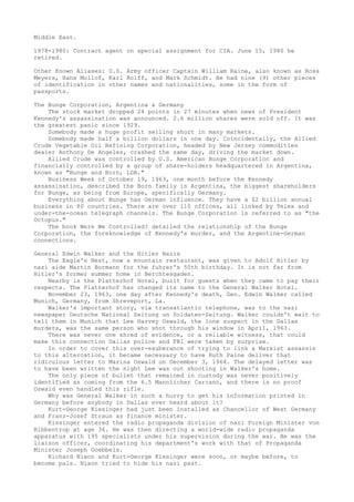 The nazi connection to jfk assasination | TXT