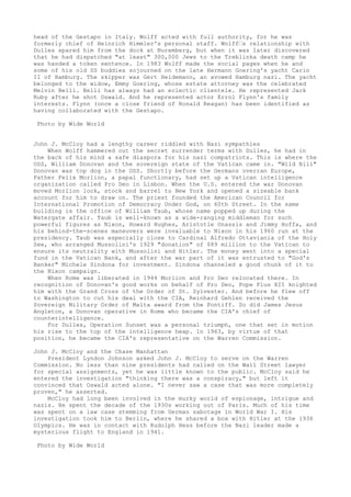 The nazi connection to jfk assasination | TXT