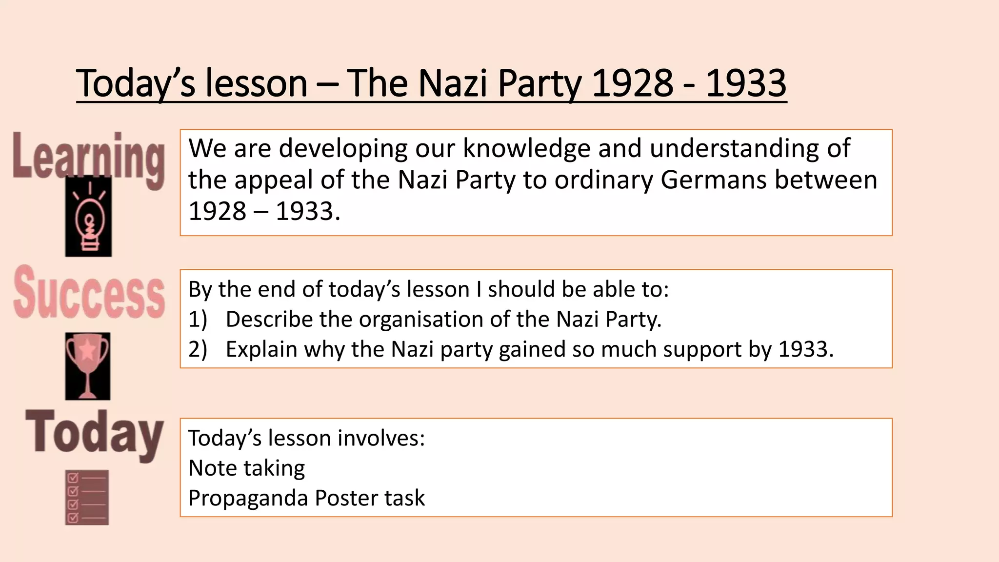 The nazi party | PPTX
