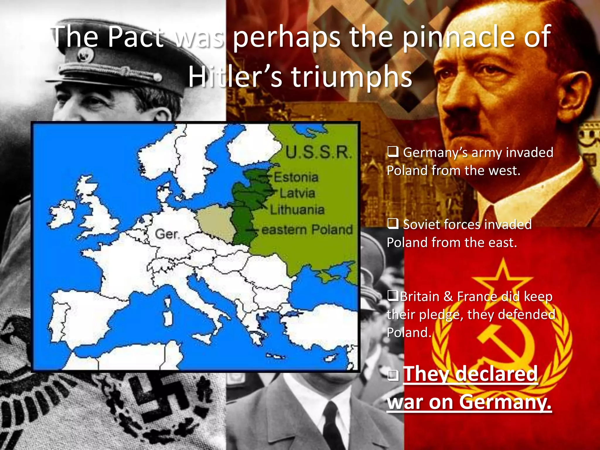 The Nazi Soviet Pact. | PPTX