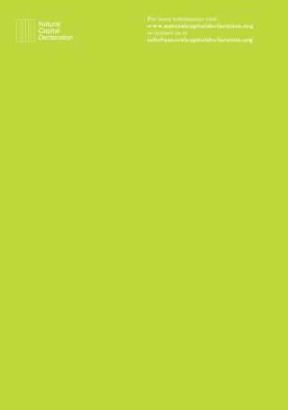 The NCD road map: Implementing the four commiments of the natural ...