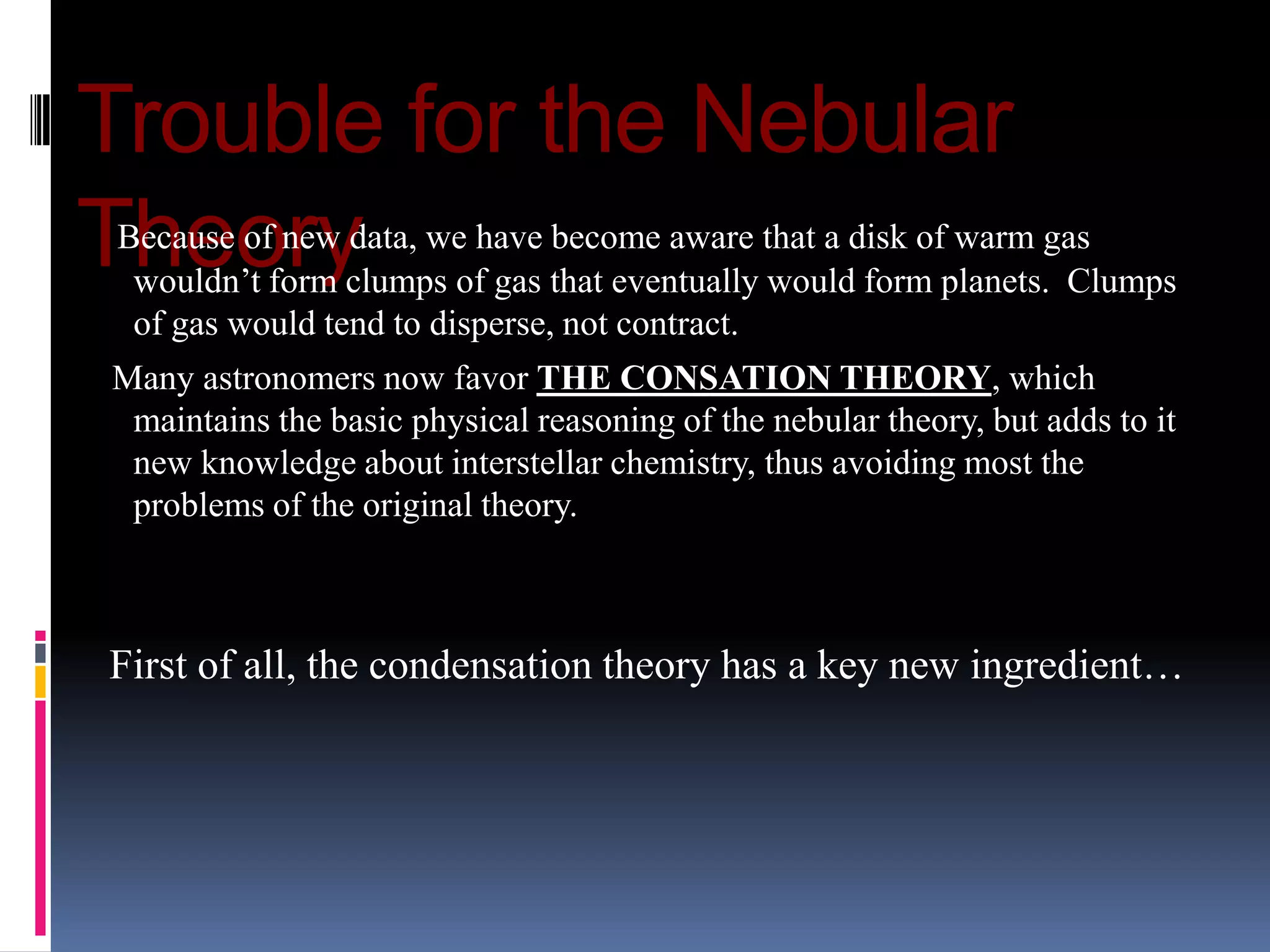 The nebular theory yai fix | PPTX