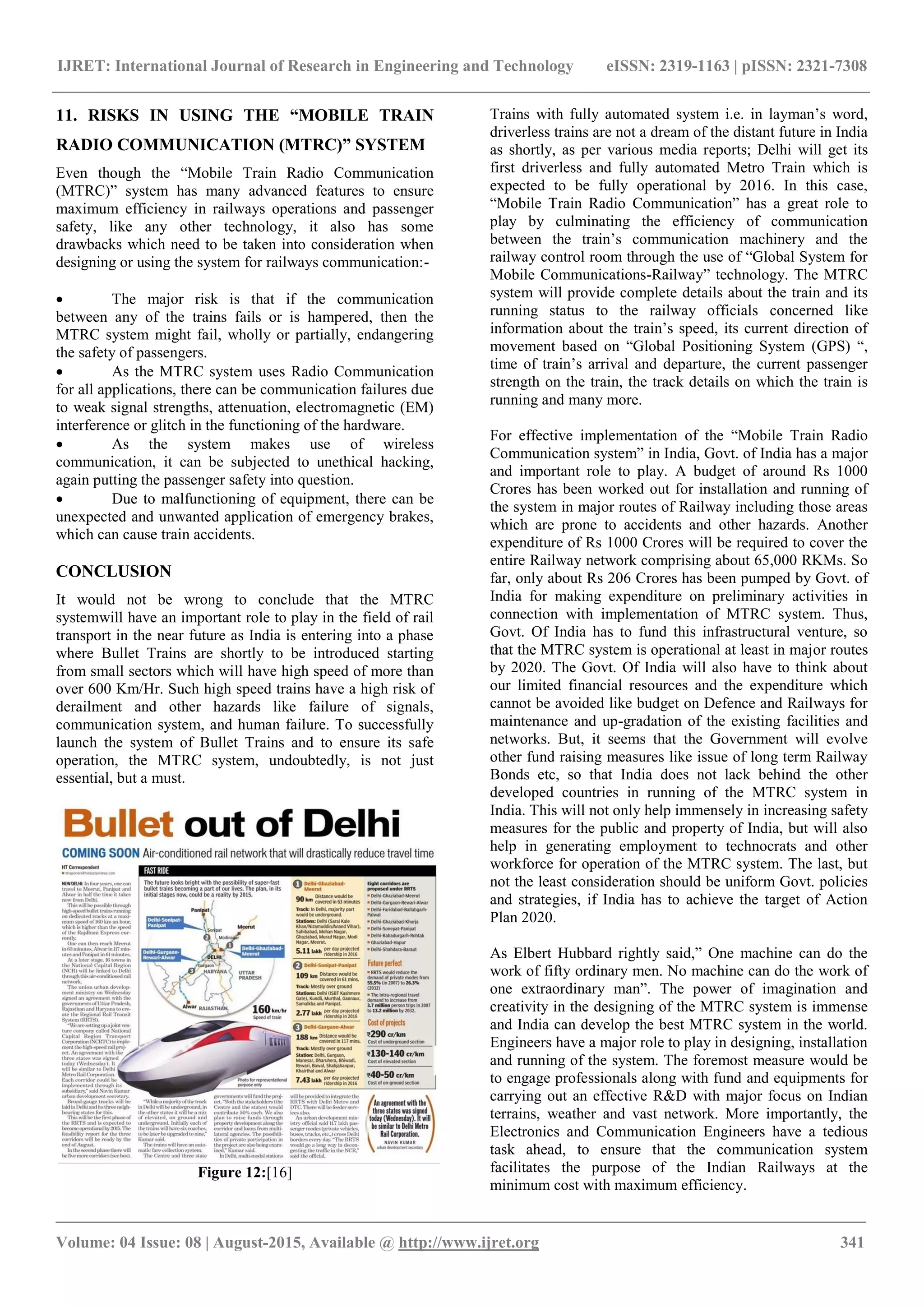 The necessity of mobile train radio communication in india | PDF