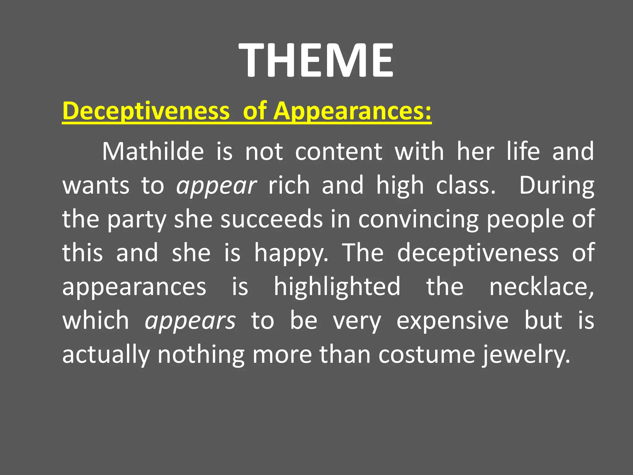 The Necklace by Guy de Maupassant | PPTX