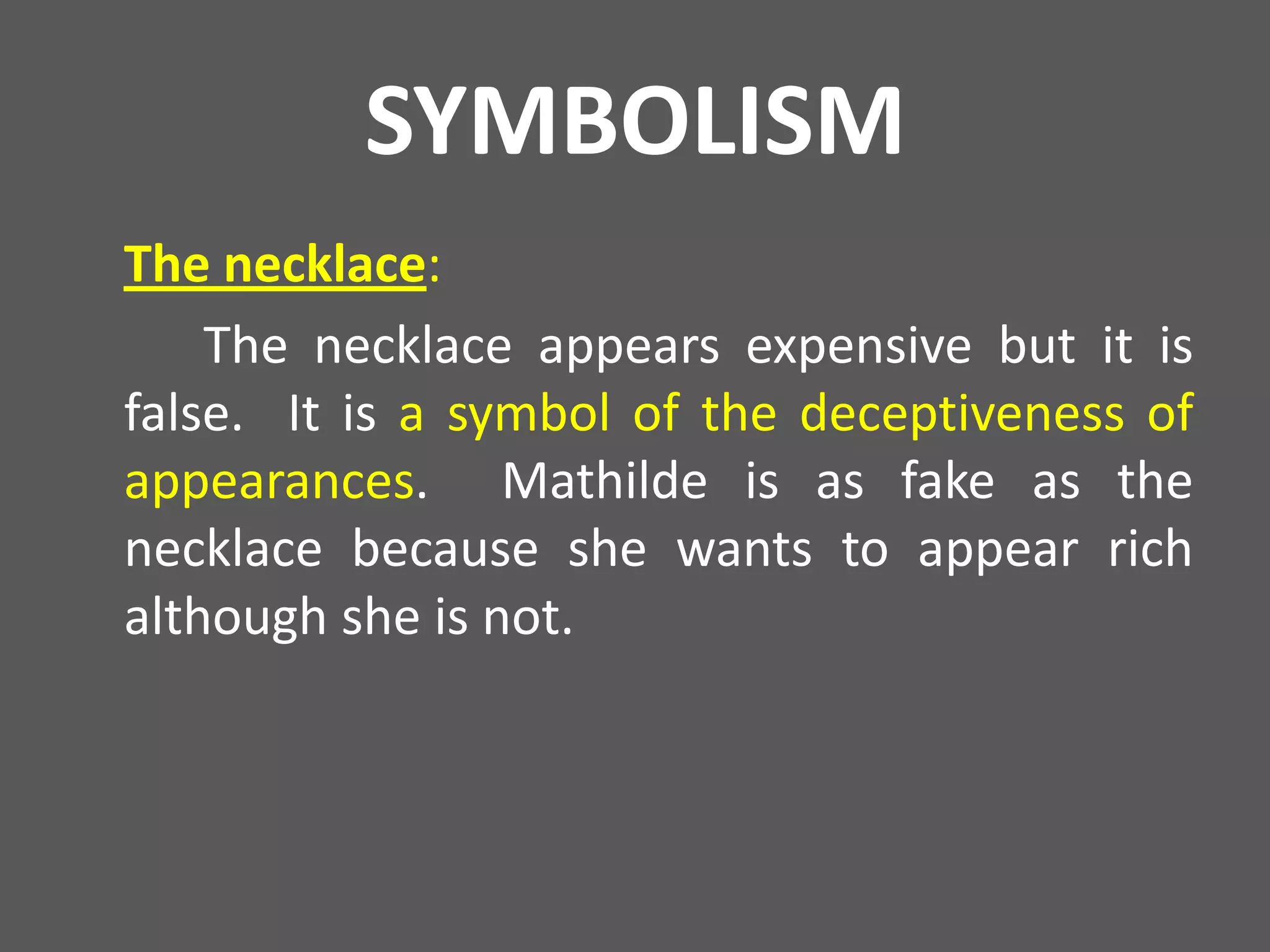 The Necklace by Guy de Maupassant | PPTX