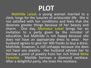 The Necklace by Guy de Maupassant | PPTX