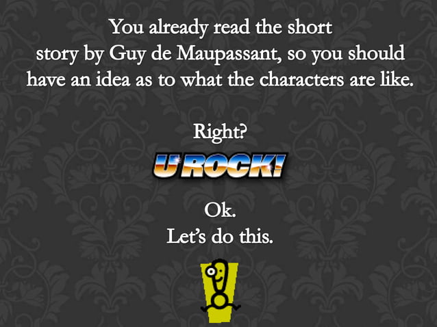 Dramatic Scripts: The Necklace | PPTX | Drama | Genres