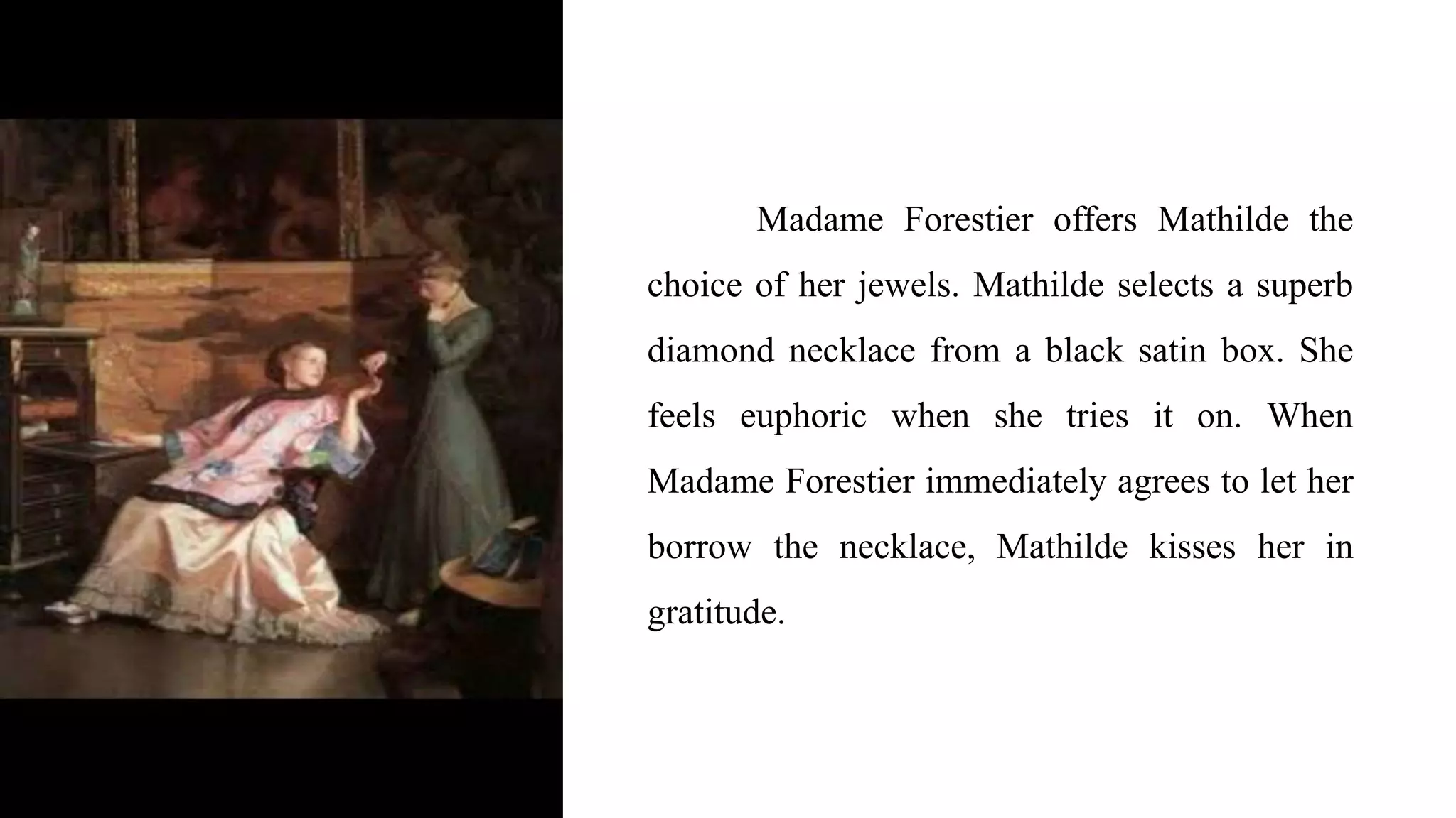 The necklace by Guy de Maupassant. | PPTX
