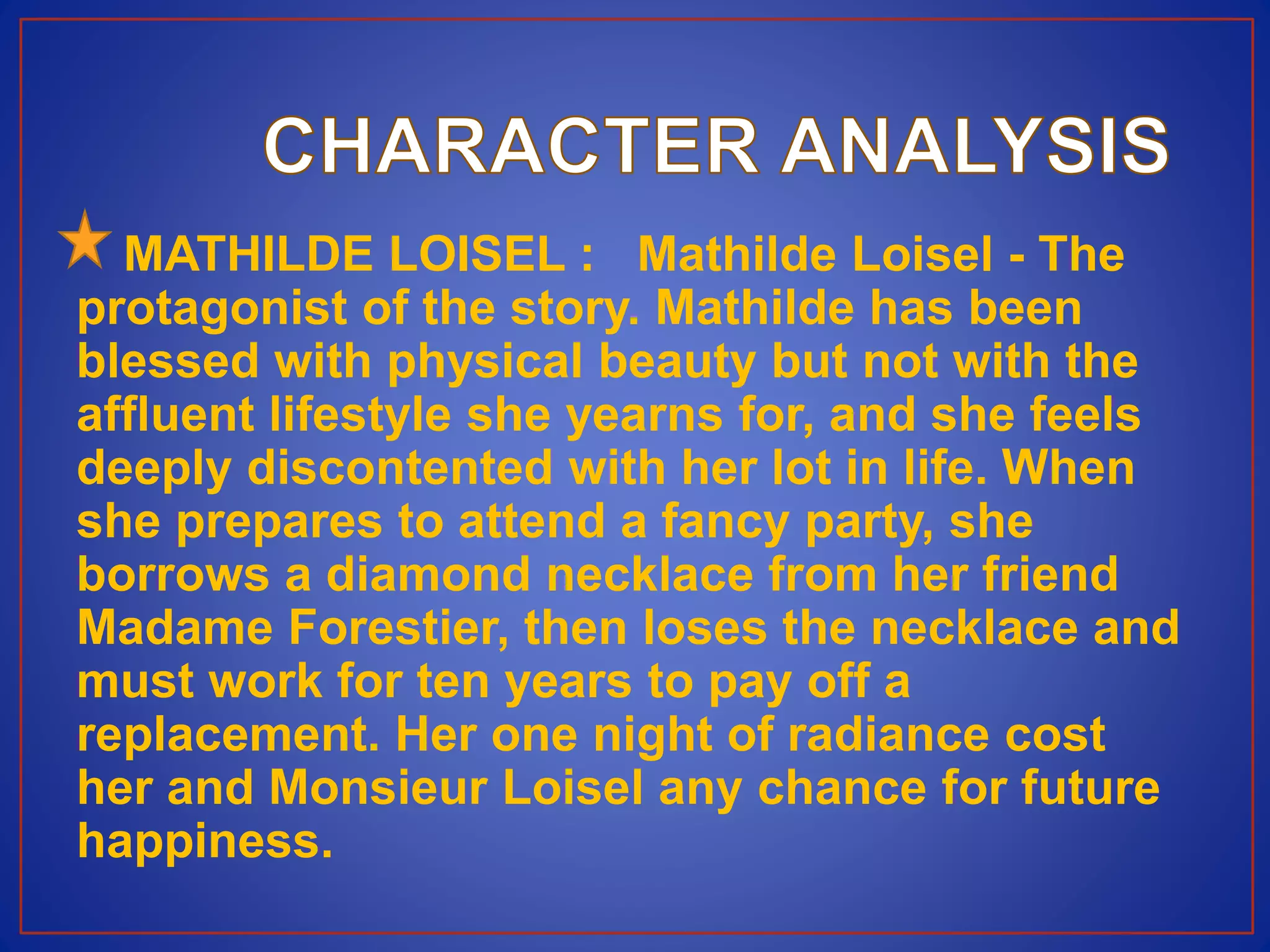 The necklace | PPTX