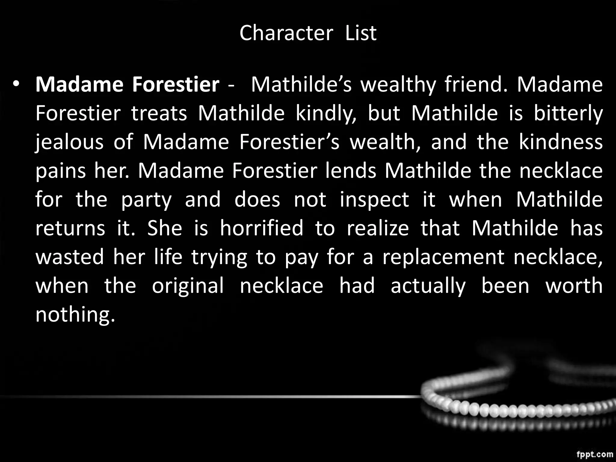 The necklace | PPTX