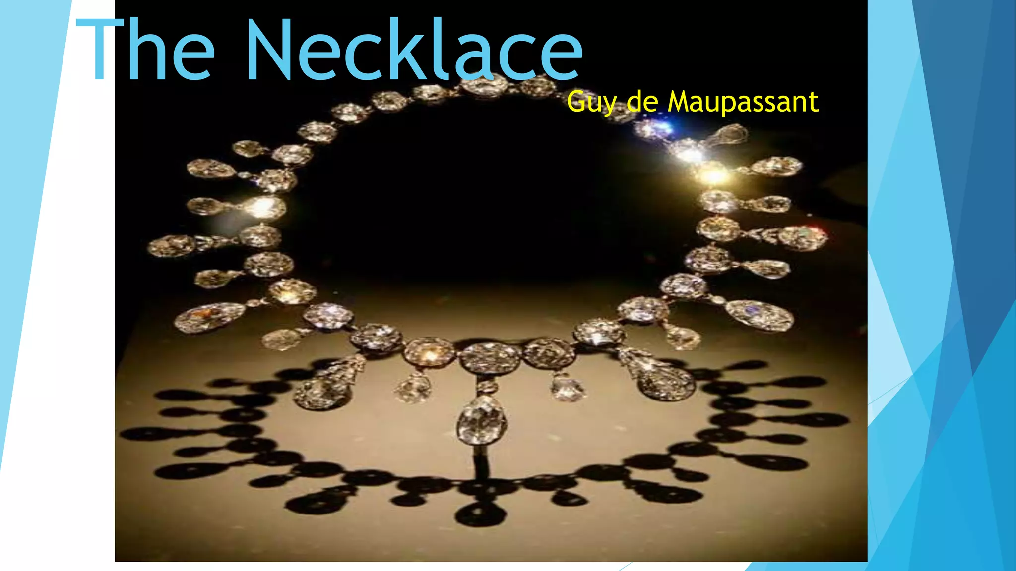 The necklace Guy de Maupassant | PPTX