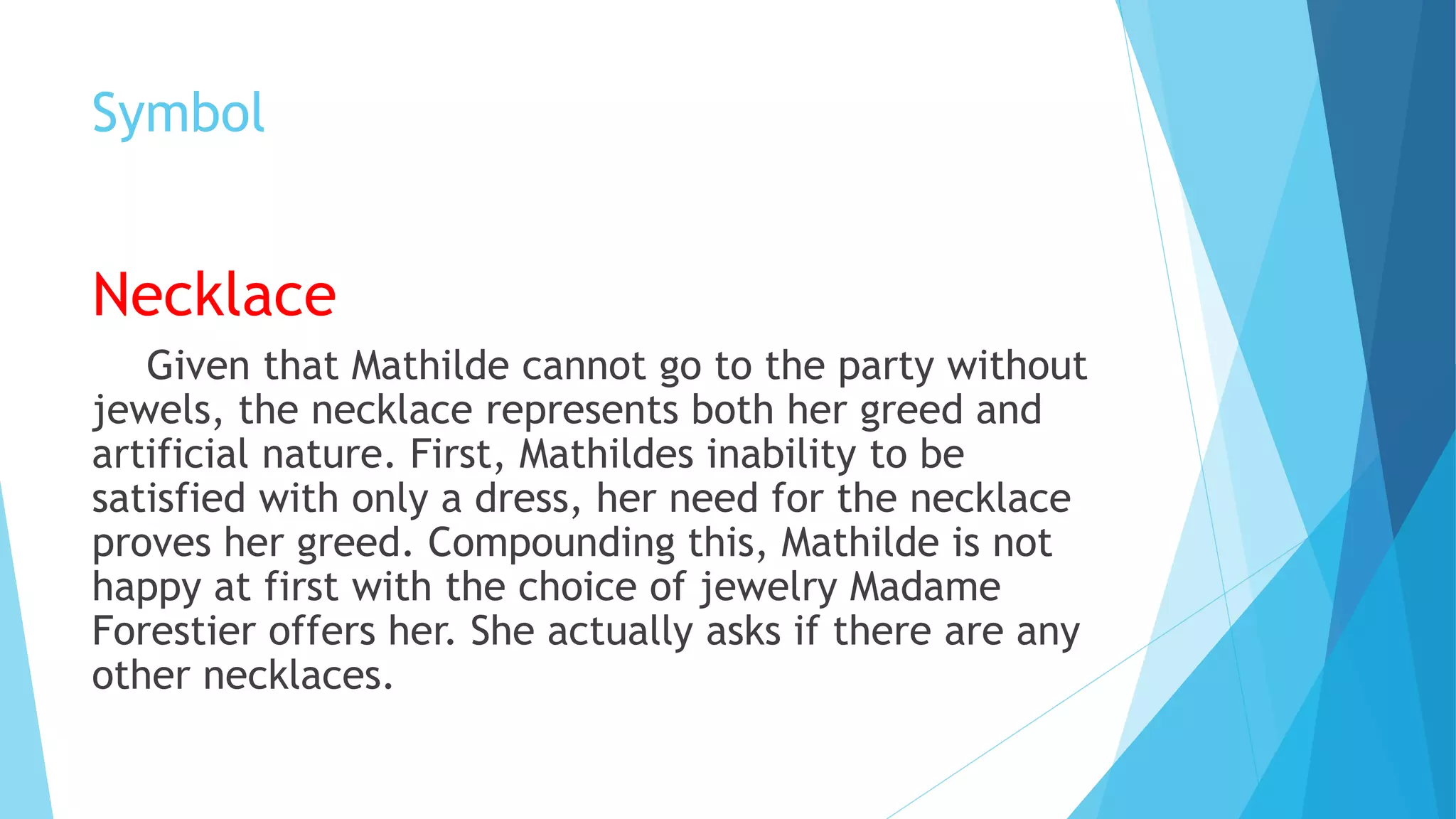 The necklace Guy de Maupassant | PPTX