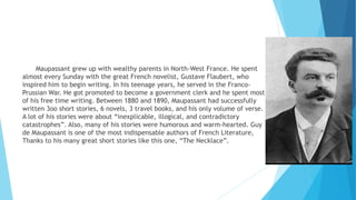 The necklace Guy de Maupassant | PPTX