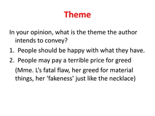 Analysis of The Necklace | PPTX