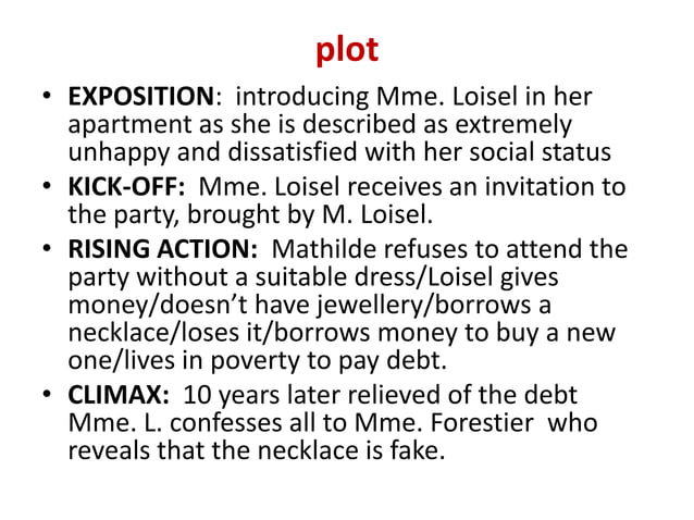 Analysis of The Necklace | PPTX