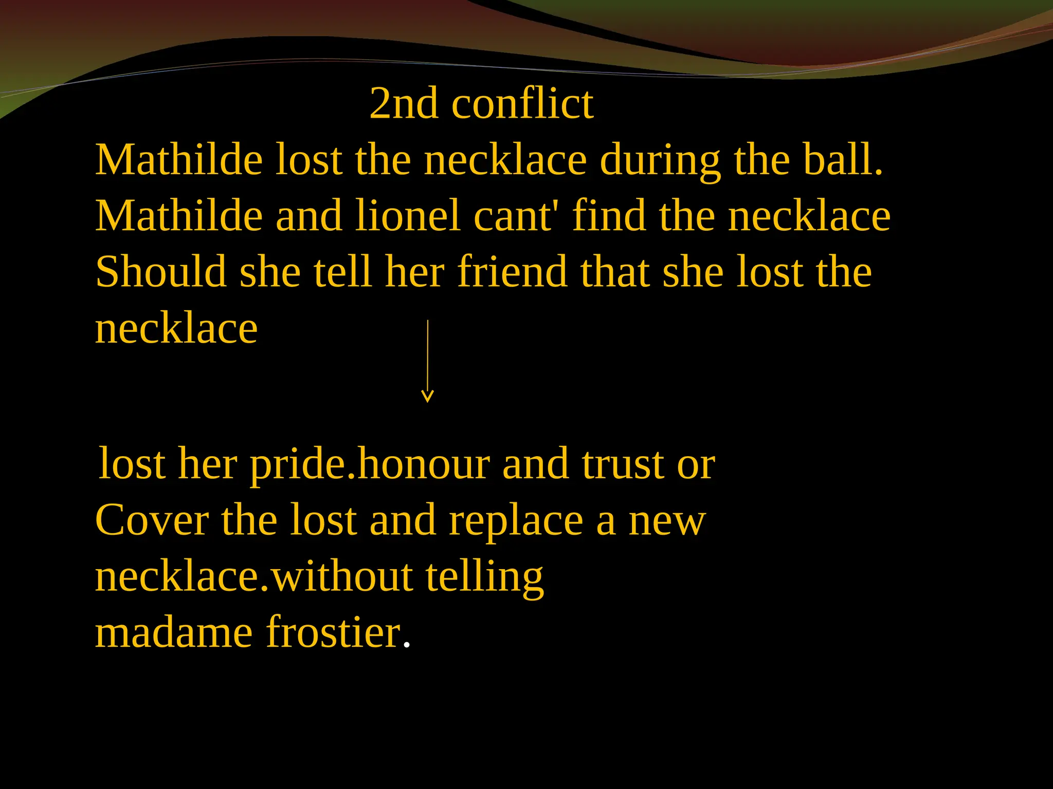 The necklace of Madame Mathilde Loisel and her husband. | PDF