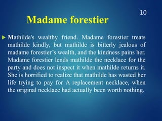 The necklace by Guy de Maupassant. | PPT
