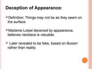 THE NECKLACE final.pptx. ppppppppppppppp | PPT