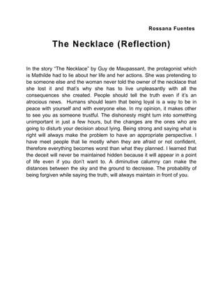 The necklace (reflection) | DOC