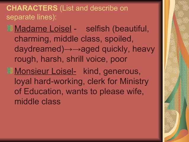 The necklace summary | PPT