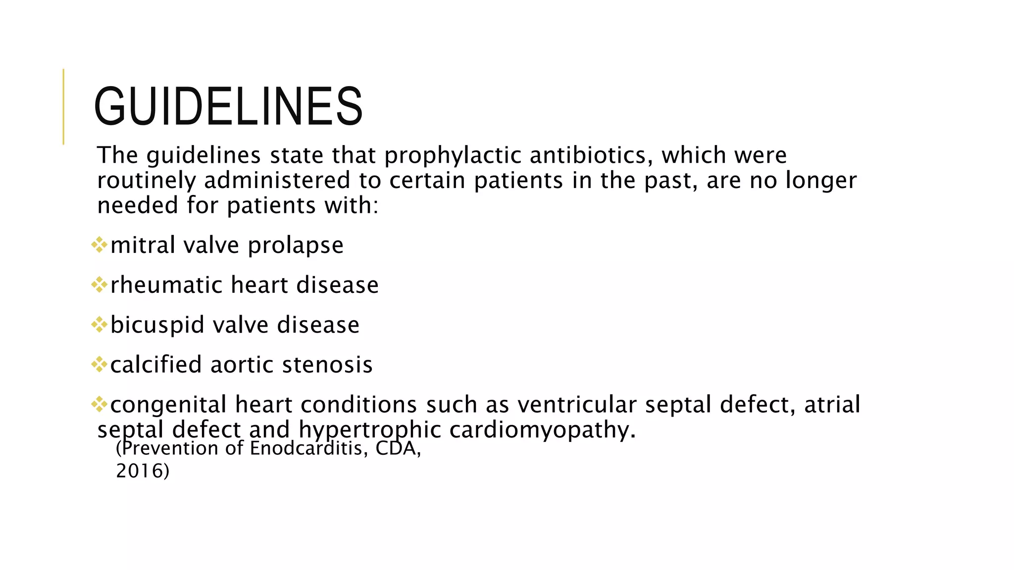The need for antibiotic prophylaxis pp | PPTX