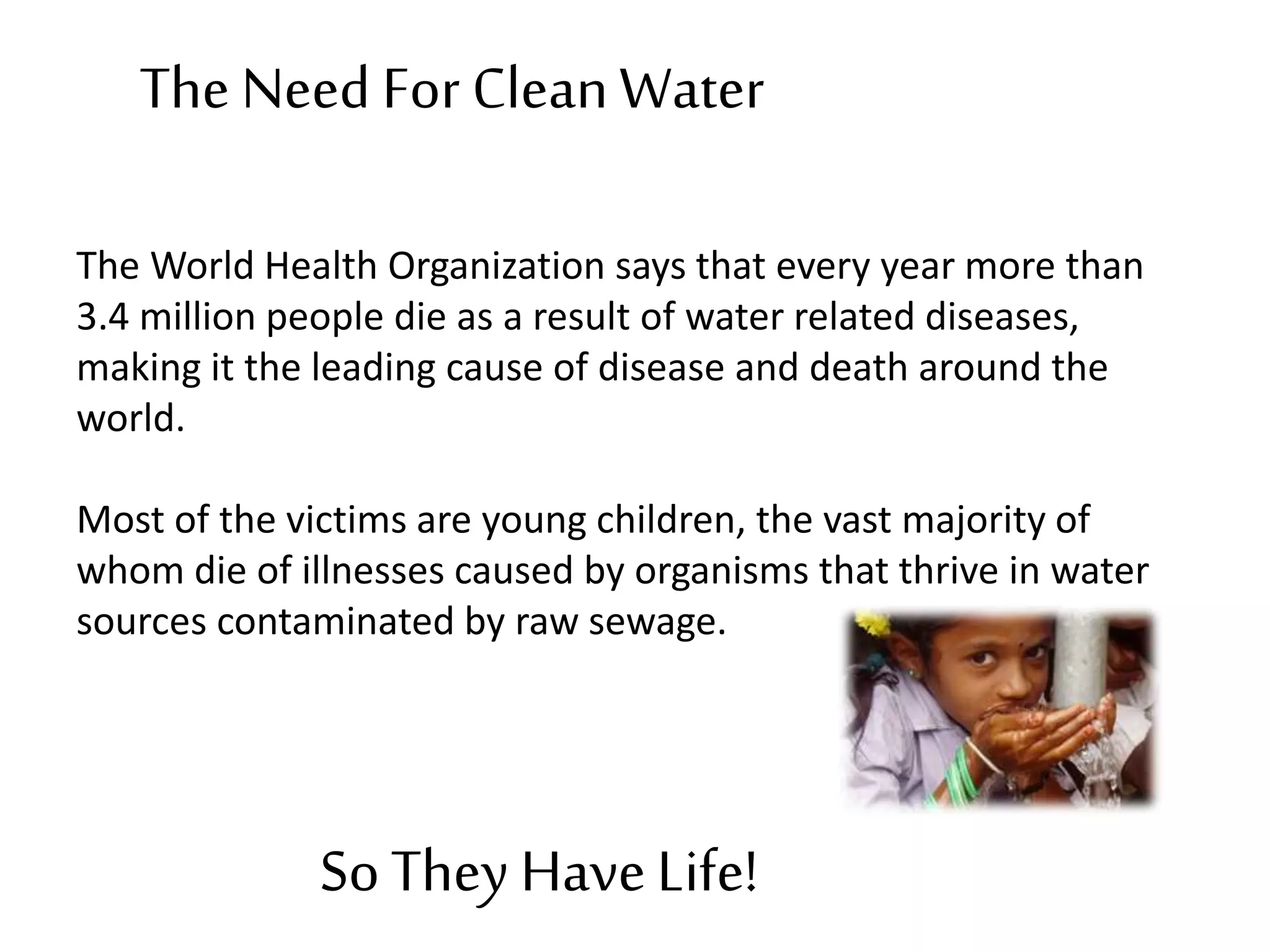 The need for clean water | PPT