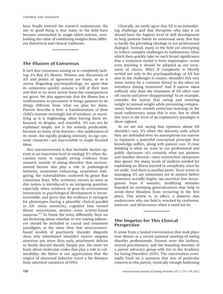 The Need for Complex Ideas in Anorexia Nervosa | PDF