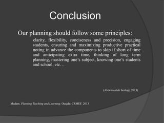 The Need for Planning in Education | PPTX