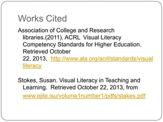 The need for visual literacy in the classroom | PPTX