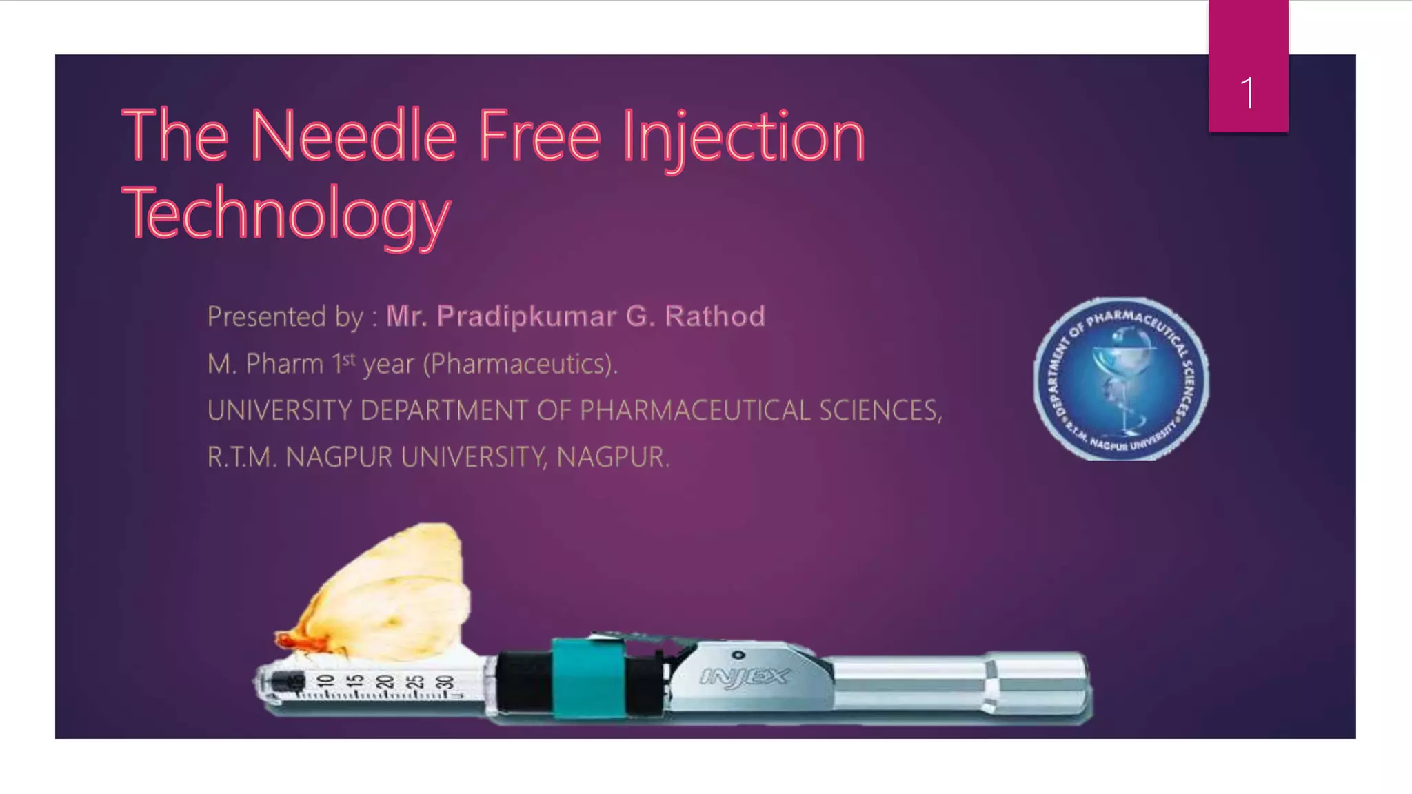 The needle free injection technology | PPTX