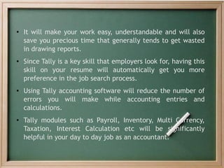 The Need of Tally Accounting software for Accountants | PDF