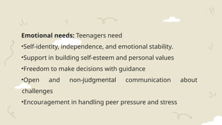 THE NEEDS OF NORMAL CHILDREN THROUGH THE STAGES OF DEVELOPMENTAL AND ...