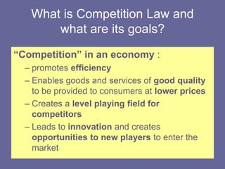 The need to have an effective Competition Law regime | PPT
