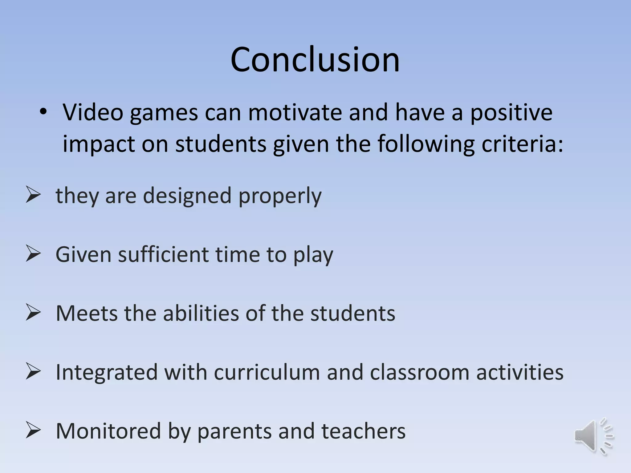 The negative and positive impacts of video games | PPTX